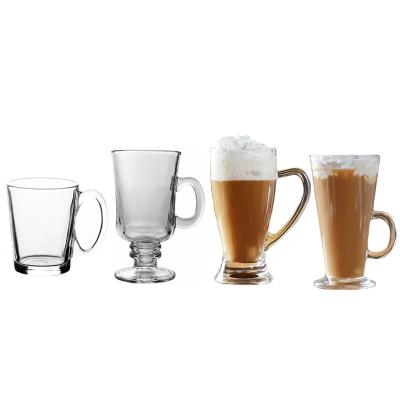 China Cadmium Free Borosilicate Glass Coffee Cup 290ml 385ml Personalized Glass Cup for sale