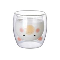 China 200ml Cartoon Borosilicate Personalized Glass Cup For Bar for sale