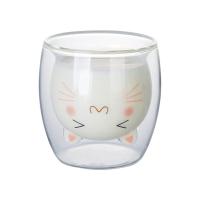 China 200ml Cartoon Borosilicate Personalized Glass Cup For Bar for sale