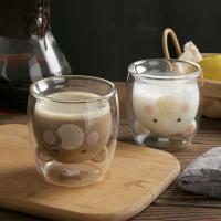 China 200ml Cartoon Borosilicate Personalized Glass Cup For Bar for sale