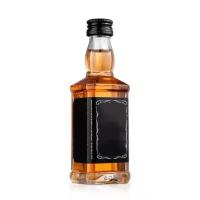 China Liquor Vodka Wine Glass Bottles 50ml Aluminum Lids Empty Whisky Bottle for sale