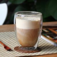 China 450ml 650ml Personalized Glass Cup  Clear Double Wall Glass Mug for sale