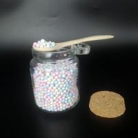 China 250ml Glass Storage Jars Mini Glass Sugar Jar With Wooden Cork Lid for sale