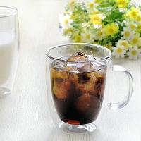 China 350ml Personalized Glass Cup Double Wall Glass Tea Cup Cadmium Free for sale