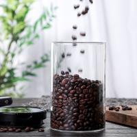 China 650ml 750ml 950ml Food Glass Storage Jars Dia 9.5cm With Plastic Lid for sale
