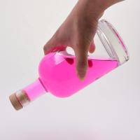 China Sealed Cork Lid Empty Glass Wine Bottles 200ml 500ml Whisky Bottle for sale