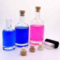 China Sealed Cork Lid Empty Glass Wine Bottles 200ml 500ml Whisky Bottle for sale