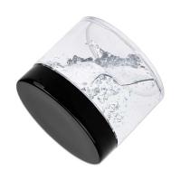 China Clear 450ml 650ml Airtight Glass Storage Jars Round Glass Food Container for sale