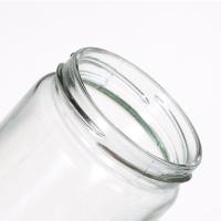 China 350ml 450ml Honey Glass Packaging Jars With Metal Lid for sale