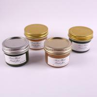China 200ml Glass Pickle Jar Food Storage Glass Jam Jar With Aluminum Lid for sale
