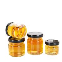 China 350ml Round Glass Honey Jars for sale