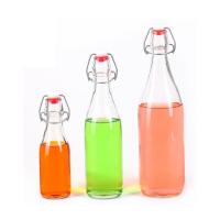 China 1000ml Glass Drink Bottles Coffee Juice Swing Top Glass Bottles for sale