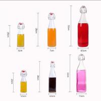 China 1000ml Glass Drink Bottles Coffee Juice Swing Top Glass Bottles for sale