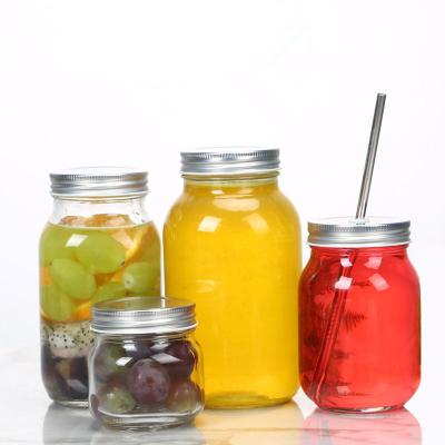 China Empty Round Honey Jam Glass Pickle Jar 250ml 300ml 380ml for sale