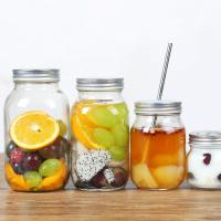 China Empty Round Honey Jam Glass Pickle Jar 250ml 300ml 380ml for sale