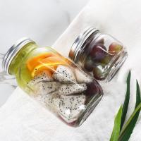 China Empty Round Honey Jam Glass Pickle Jar 250ml 300ml 380ml for sale