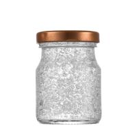 China Empty Lotus Shaped Glass Honey Jars Eco Friendly With Screw Lid for sale