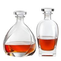 China Bar Party 24oz Whisky Empty Glass Wine Bottles With Glass Tumbler for sale