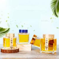 China 50ml 180ml Empty Square Honey Packaging Containers With Screw Lid for sale