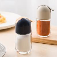 China Seasoning Bottle Glass Spice Jars 100ml Kitchen Salt Pepper Shaker for sale