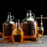 China 250ml 500ml Empty Glass Wine Bottles LFGB Glass Spirit Bottle for sale