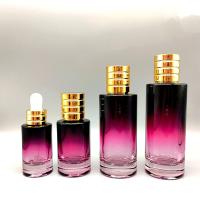 China Shockproof Cosmetic Glass Bottles Hot Stamping Face Cream Glass Bottle for sale