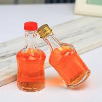 China Carton Packing Empty Round 50ml Wine Bottle With Screw Cap for sale