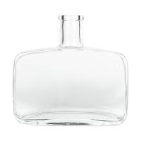 China Transparent 300ml 500ml Empty Glass Wine Bottles Embossing Electroplating for sale