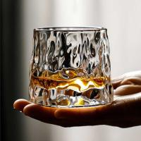 China Borosilicate Clear Cylinder Crystal Whisky Glass Cup 170ml for sale