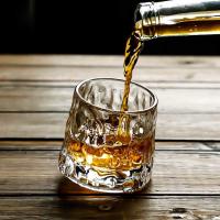 China Borosilicate Clear Cylinder Crystal Whisky Glass Cup 170ml for sale
