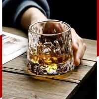 China Borosilicate Clear Cylinder Crystal Whisky Glass Cup 170ml for sale