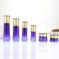 China Luxury 120ml 50g Cosmetic Glass Bottles Hot Stamping With Screw Cap for sale