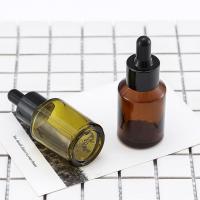 China 30ml Cosmetic Glass Dropper Bottle Stamped Essential Oil Bottle With Screw Cap for sale