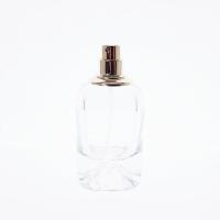 China Bayonet Lid Luxury 50ml Cosmetic Glass Bottles With Volcano Bottom for sale