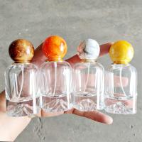 China Bayonet Lid Luxury 50ml Cosmetic Glass Bottles With Volcano Bottom for sale