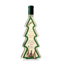 China BPA Free Empty Glass Drink Bottles 500ml Christmas Tree Glass Bottle for sale