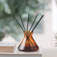 China Glass 200ml Aroma Essential Oil Room Diffuser Bottles Hot Stamping for sale