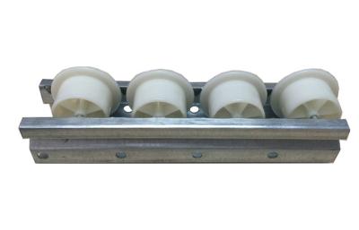 China White Wheels With Flange 40mm Roller Track Placon Galvanized Steel for sale