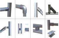 China Different Flexible Shape Aluminum Pipe Fittings Connectors for sale