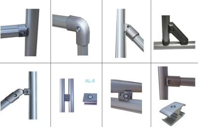 China Different Flexible Shape Aluminum Pipe Fittings Connectors for sale