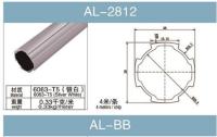 China 6063 T5 Aluminum Alloy Tube Thickness 1.2mm Silver White Surface Oxidation Treatment for sale