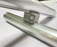 China Industrial Use Table Aluminum Pipe Connector Flexible Elbow Connector for sale