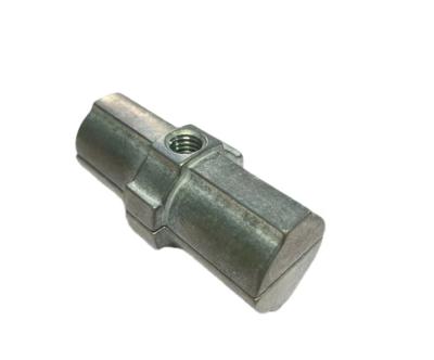 China Industrial Metal Pipe Coupling Bidirectional Connection Round Zinc Alloy AL-14 for sale
