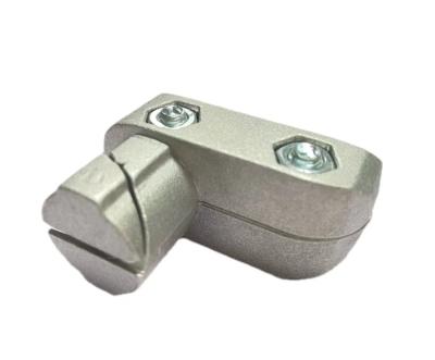 China Silvery Aluminum Tube Connector Supporting Fixed ADC12 Flexible Elbow Joint for sale