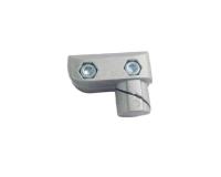 China Slivery Sandblasting ADC-12 Aluminum Pipe Joints Multi Connector Long Inner Type AL-1-C for sale