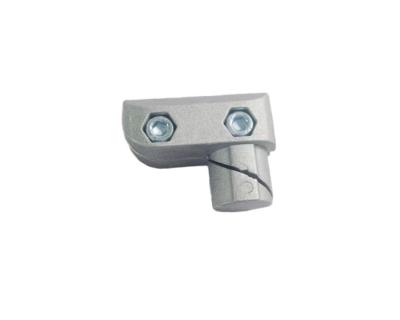 China Slivery Sandblasting ADC-12 Aluminum Pipe Joints Multi Connector Long Inner Type AL-1-C for sale