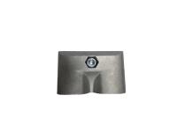 China Parallel Double Aluminum Pipe Coupling Pipe Connector Sandblasted AL-9 for sale
