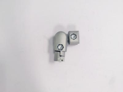 China Connector Inner Cast Aluminum Pipe Fittings AL-10 180 Degree Free Rotation Silvery for sale