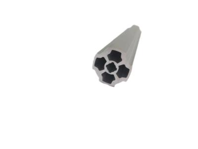 China 6063-T5 Plum Blossom Tubing Aluminium Alloy Silvery Oxidation Flower Pipe Al-M for sale