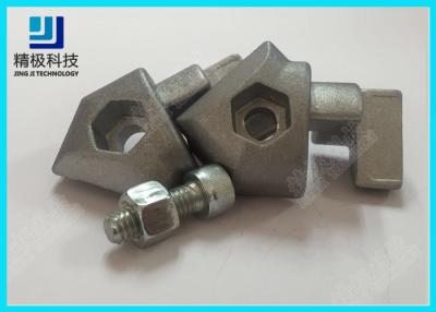 China Single Side 45 Degree Inner Connector Aluminum Pipe Fittings Anodizing Silver AL-13 for sale